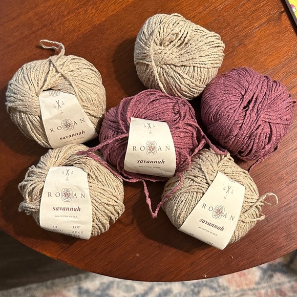 Rowan | Accents | Rowan Savannah Cotton And Silk Yarn Set Rose And ...